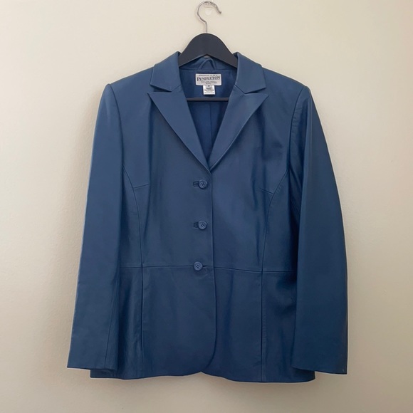 Pendleton | Jackets & Coats | Pendleton Leather Blazer | Poshmark